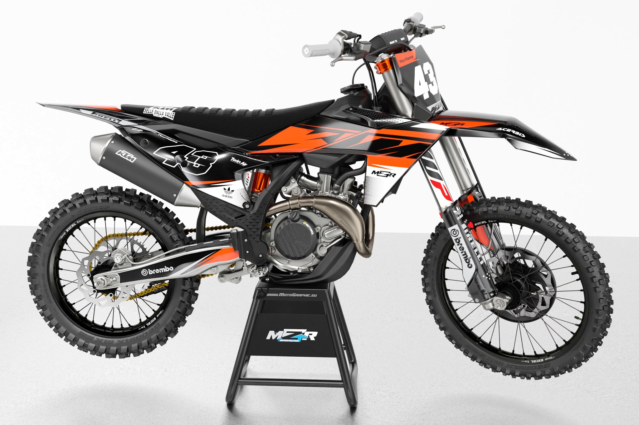 SEPHIA graphics kit for KTM bikes